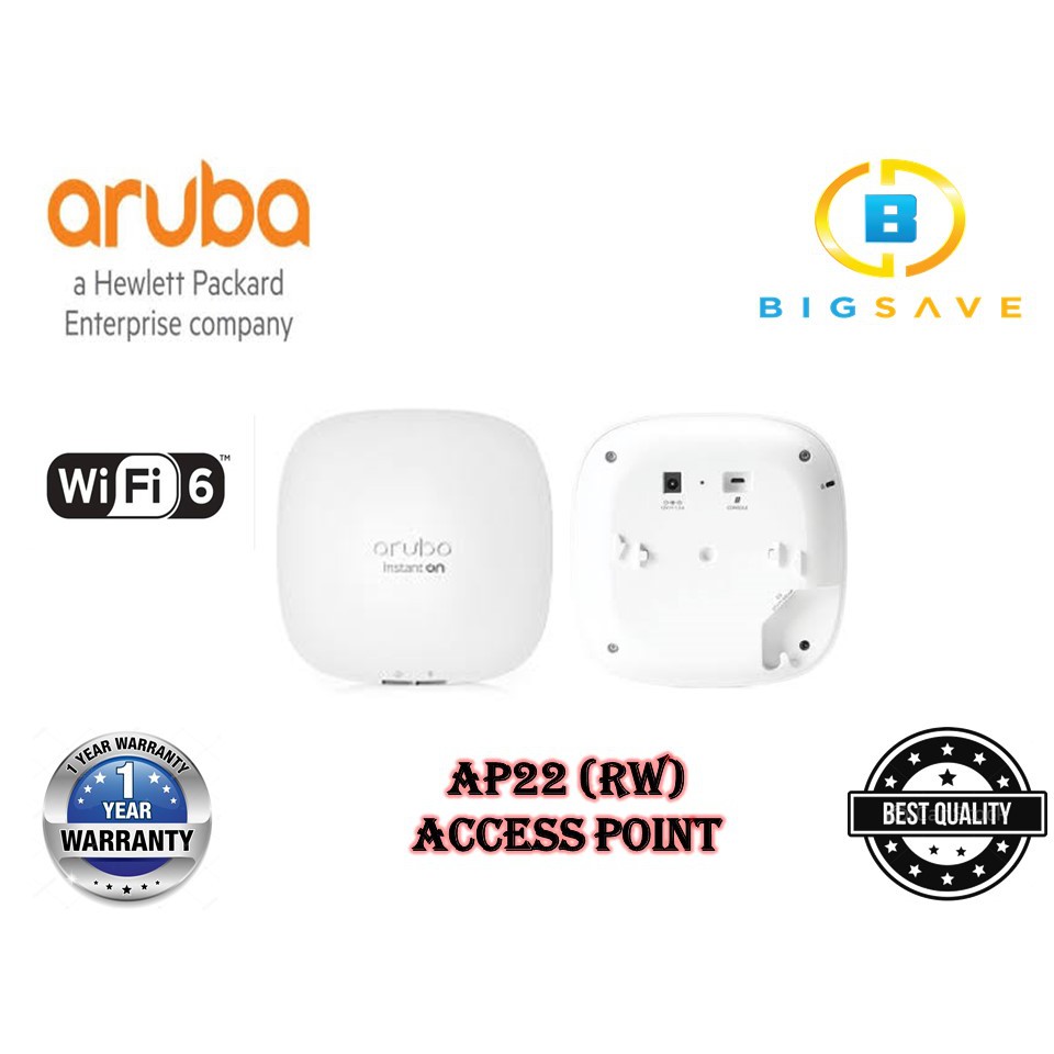 ARUBA INSTANT ON AP22 (RW) ACCESS POINT - WIFI 6 (R4W02A) | Shopee Malaysia