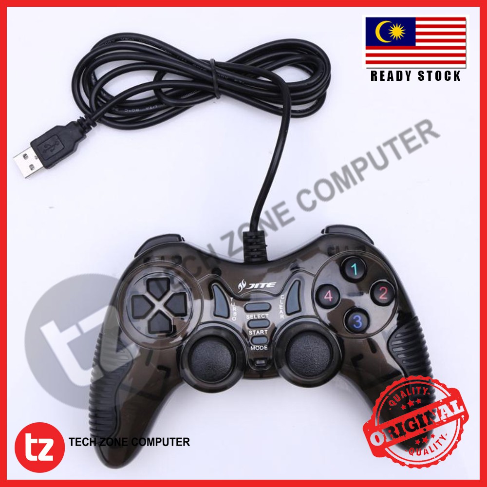 JITE CN2021 PC USB2.0 DUAL VIBRATION 17 BUTTONS GAMEPAD CONTROLLER ...
