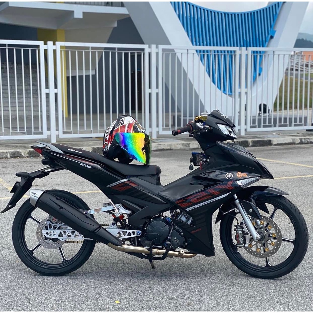 COVERSET BODYSET YAMAHA Y Y15 Y15ZR V1 V2 HITAM BLACK FIRST MODEL 2015 ...