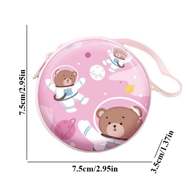 Cute Round Cartoon Iron Box Earphone Storage Bag ( LOCAL SELLER )[READY ...