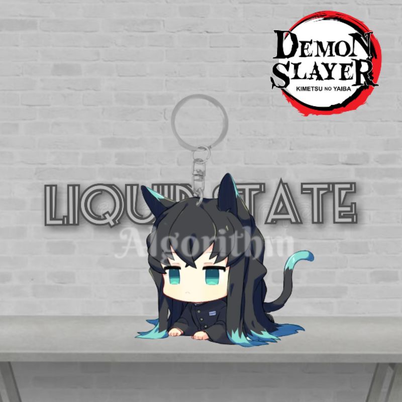 GANTUNGAN Muichiro Tokito Anime Demon Slayer Keychain - Acrylic Ganci ...