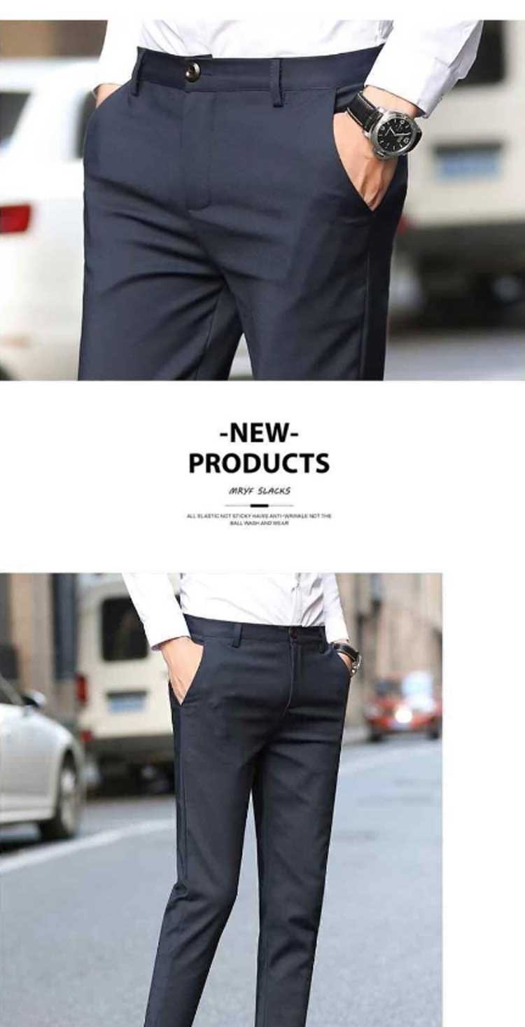 🔥Local Stock🔥 Men's Pants Slim Fit Korean Trousers Business Casual ...