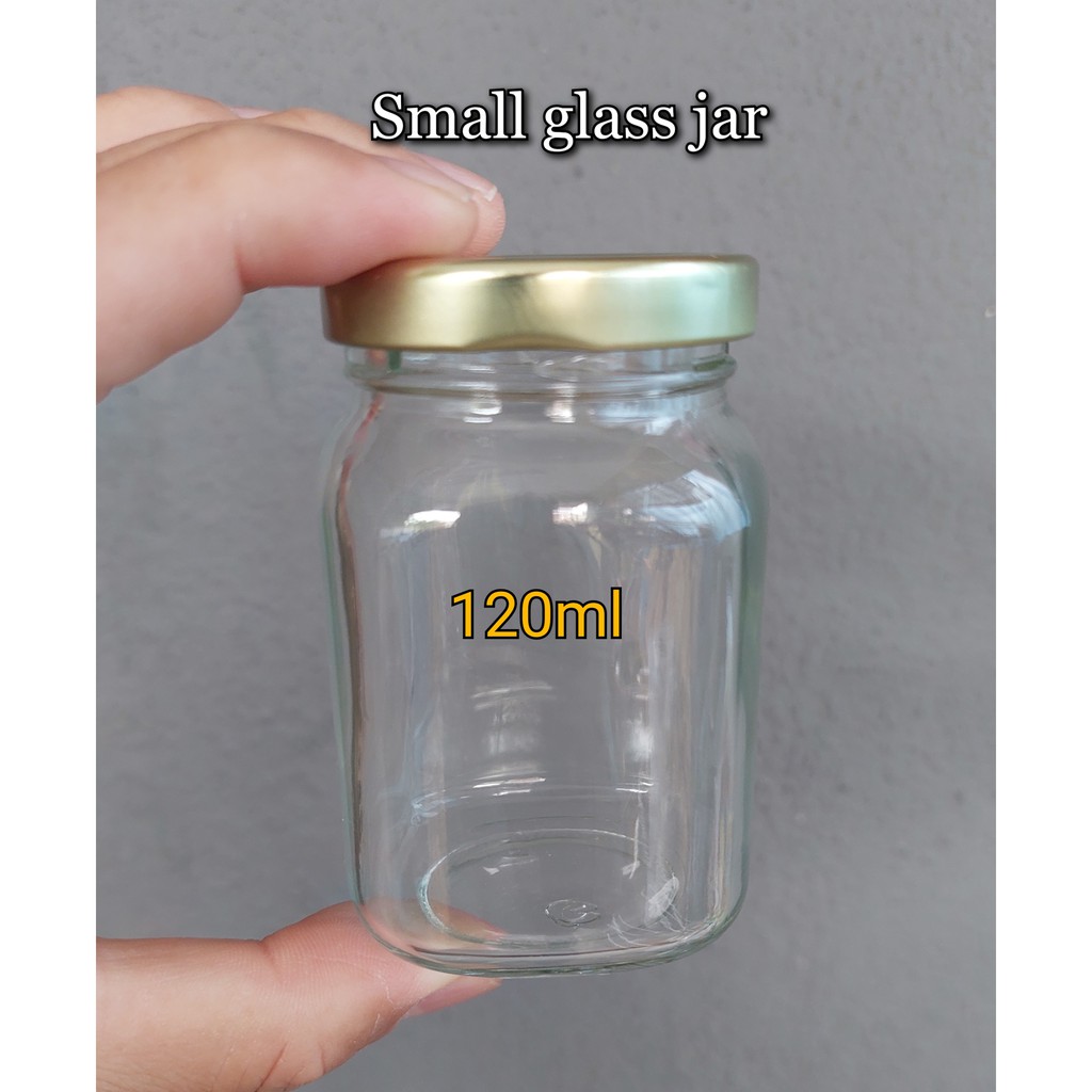 [Sq tall] 120ml Square tall Jar / Balang Kaca kecil/bekas kaca/botol ...
