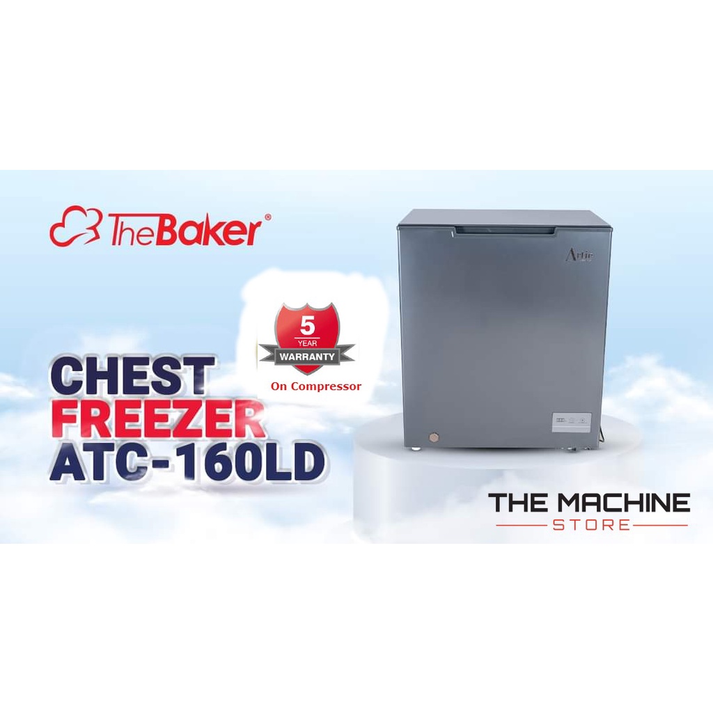 The Baker Chest Freezer ATC160LD peti sejuk beku Kitchen Appliances ...