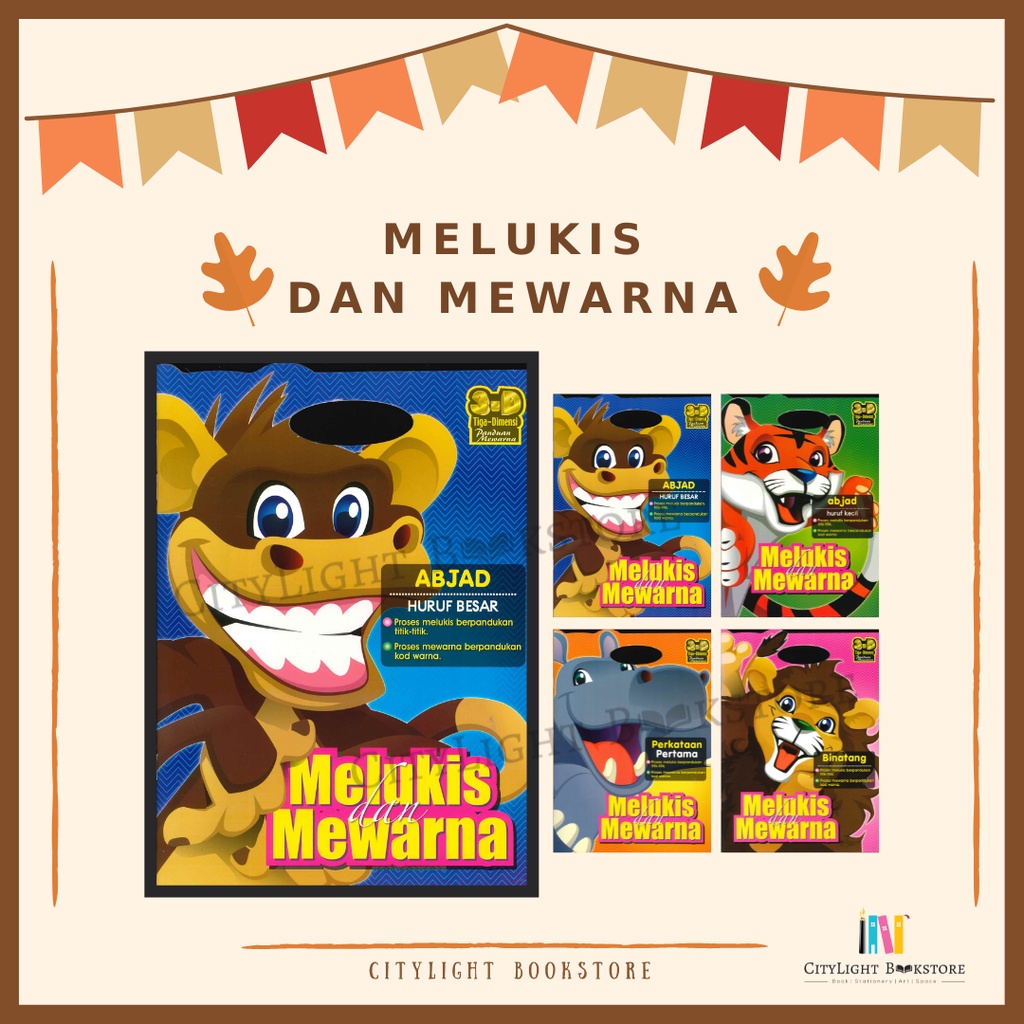 [CITYLIGHT] Colouring Book: Melukis dan Mewarna - Little Sun | Shopee ...