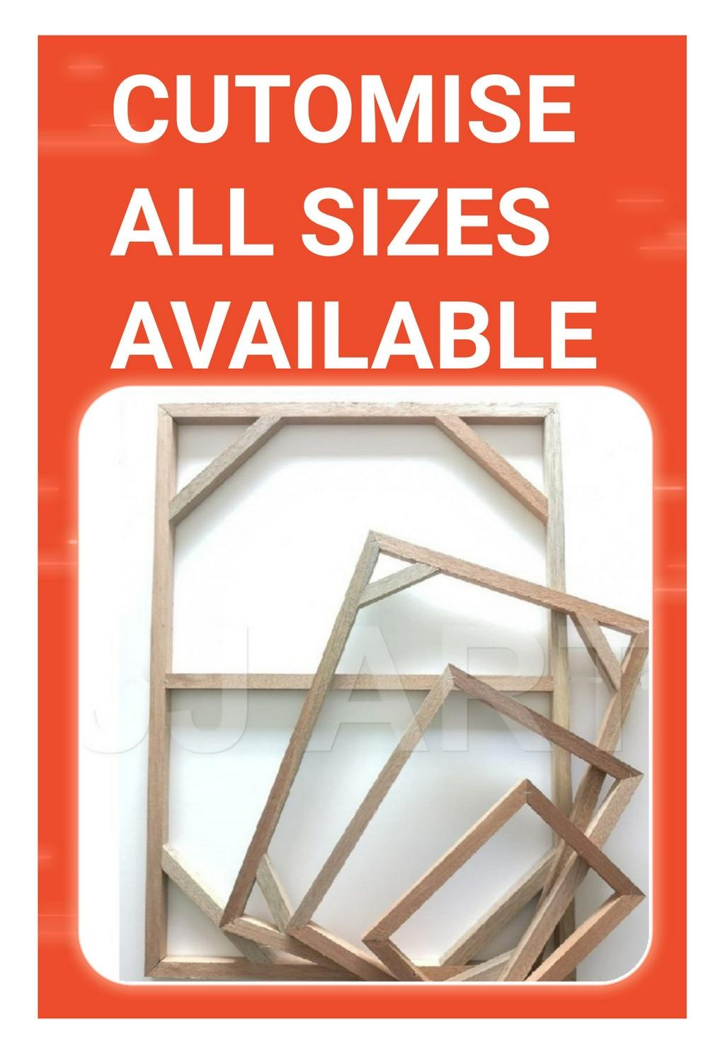 (BIG Size) Wooden Frame / Canvas Frame - Solid Wood - XL Size - DIY ...