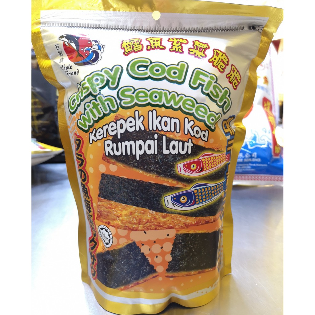 Crispy Cod Fish with Seaweed 60g / Kerepek Ikan Kod Rumpai Laut ...