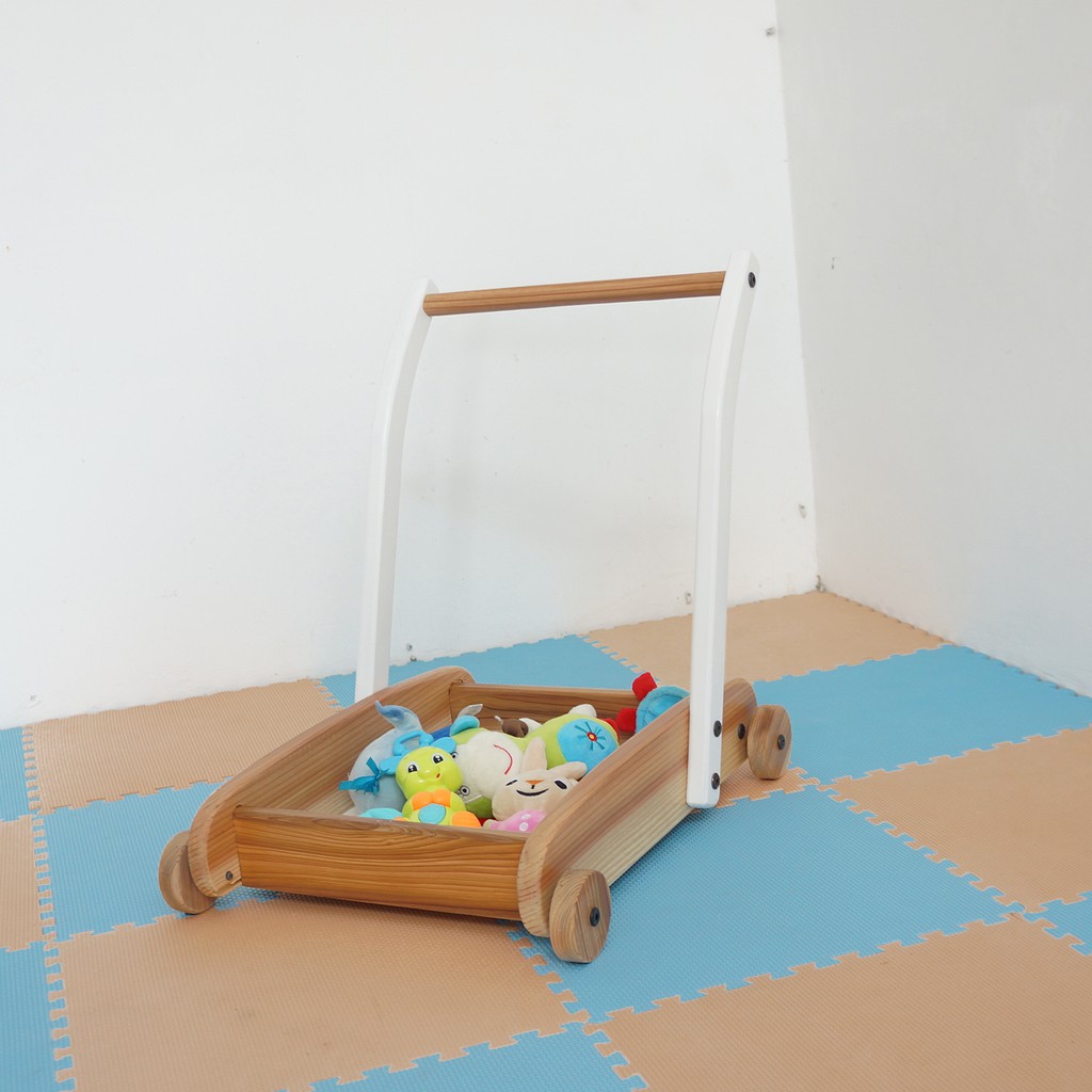 Wooden push baby walker Toddler Walking Cart Toy | Shopee Malaysia