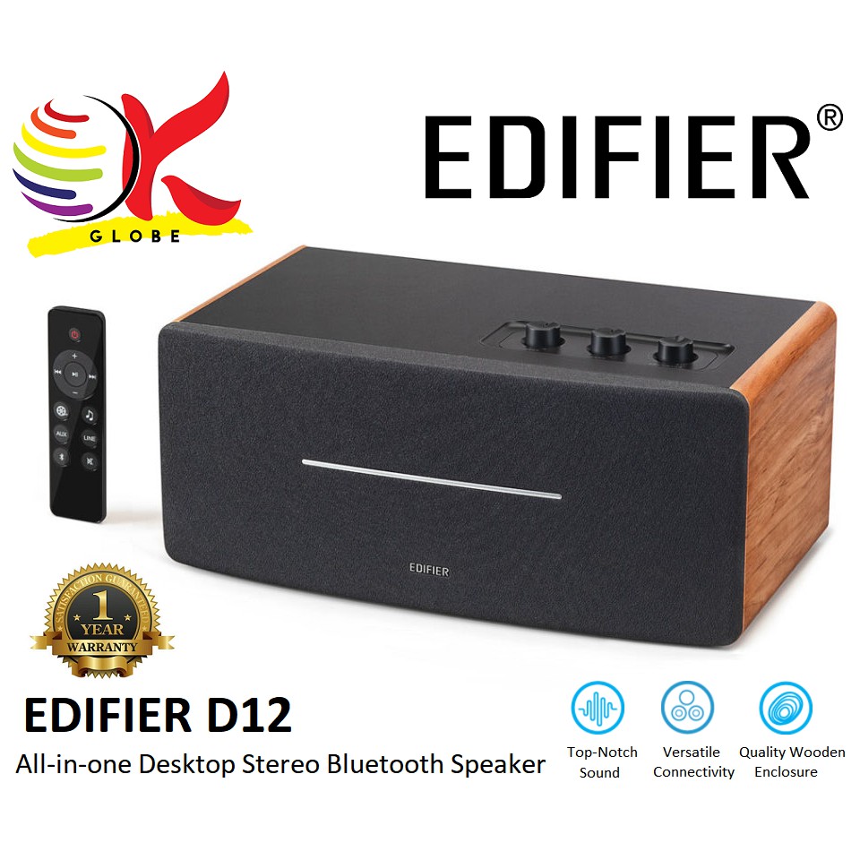 EDIFIER D12 ALL IN ONE SMALL POWERED DESKTOP BLUETOOTH SPEAKER WITH ...