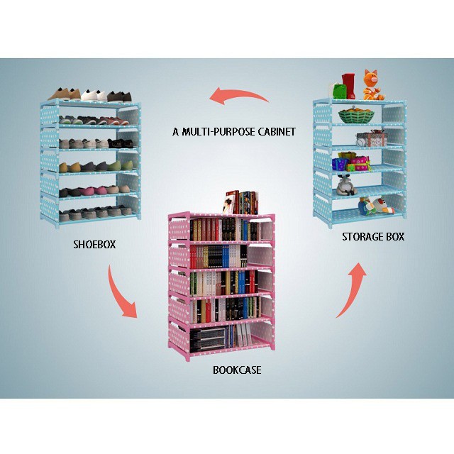 Simple Shoe Rack Assembly Multi-Storey mimichan | Shopee Malaysia