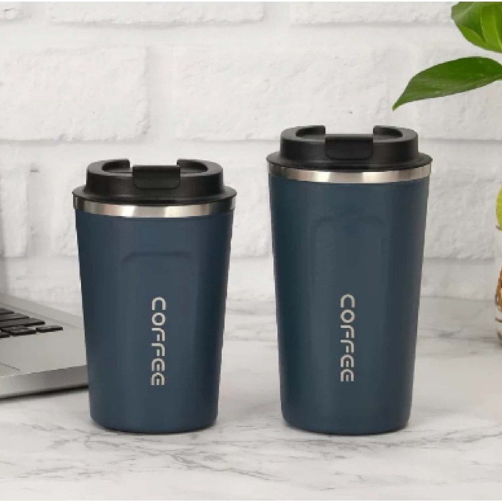 🍋 380/510ml 304 Double Stainless Steel Coffee Mug Car Thermos Mug Leak ...