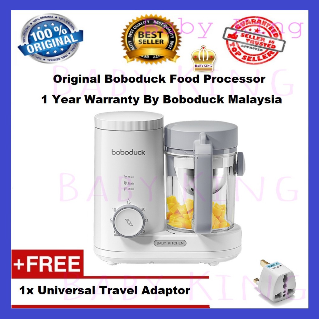 Original Boboduck 4 in 1 Baby Food Processor Maker Blender Heater Mixer ...