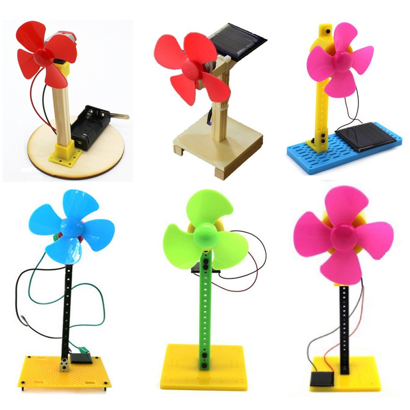 [Ready Stock in KL] STEM DIY Wooden Fan Model Kit, Solar Power or ...