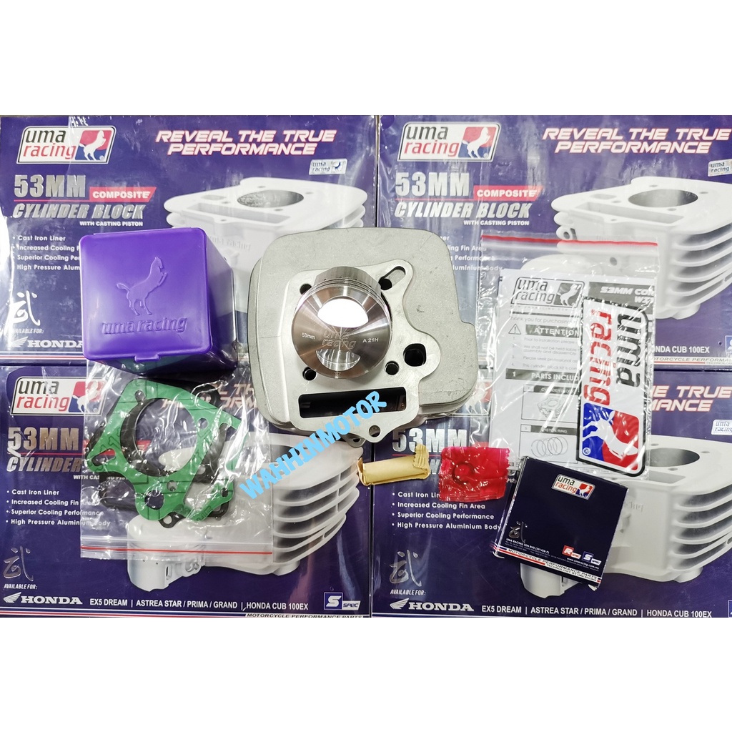 [ UMA RACING ] EX5 DREAM WAVE100 W100 COMPOSITE RACING CYLINDER BLOCK ...