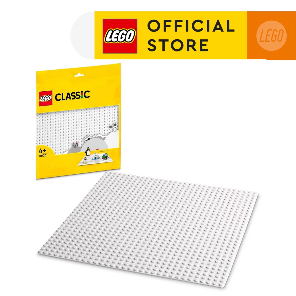 LEGO Classic White Baseplate 11026 Building Kit for Kids (1 Piece ...