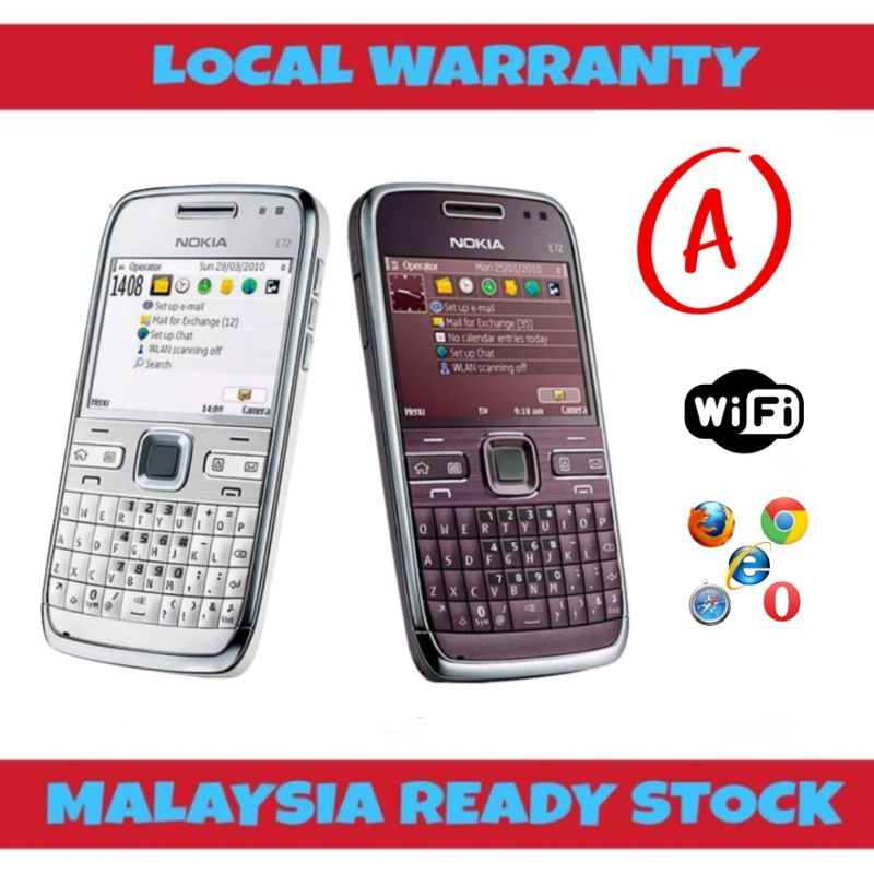 Nokia E72 Phone GPS WIFI 3g | Shopee Malaysia