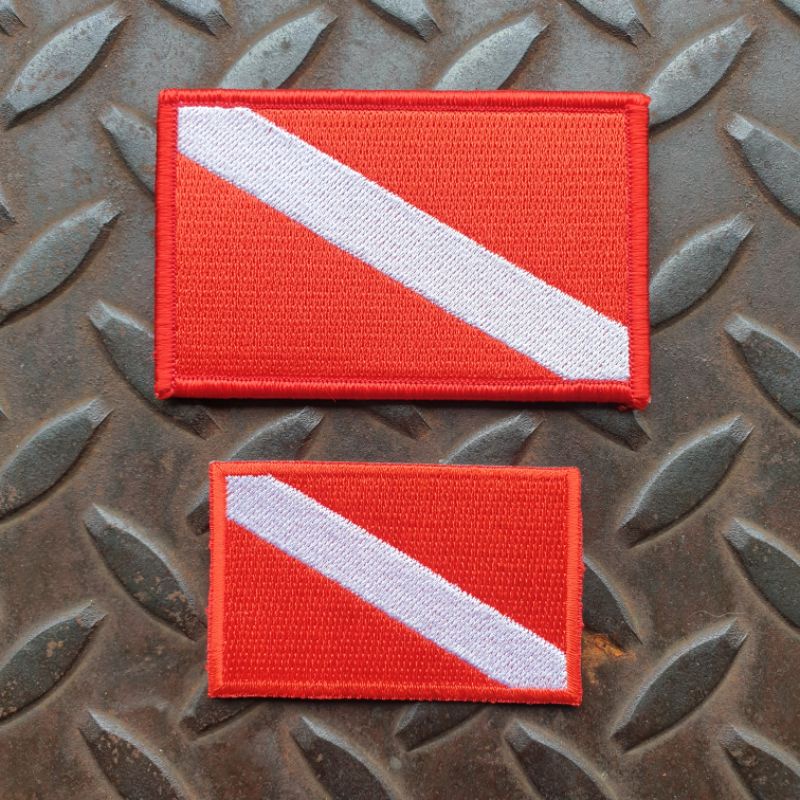Scuba Diving Flag embroidery patches (Ready Stock). | Shopee Malaysia