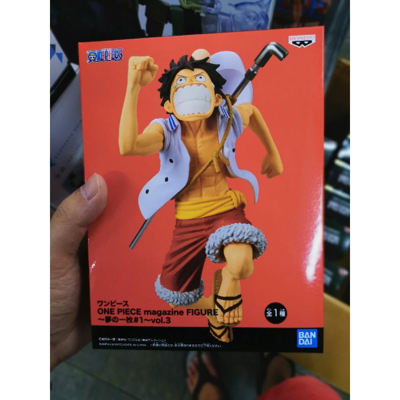 (Gold Sticker)Banpresto - Monkey D. Luffy - One Piece magazine Action ...