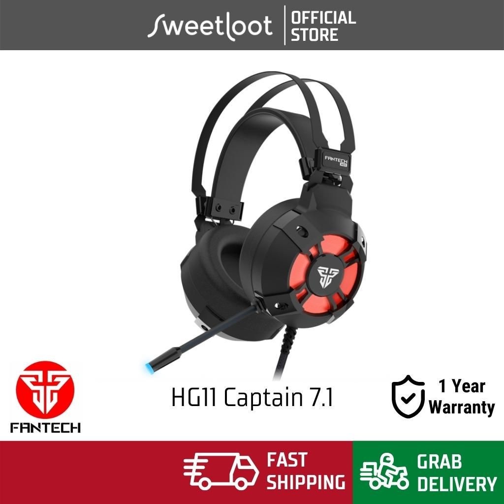 Fantech HG11 Captain Virtual 7.1 USB RGB Gaming Headset with Mic ...