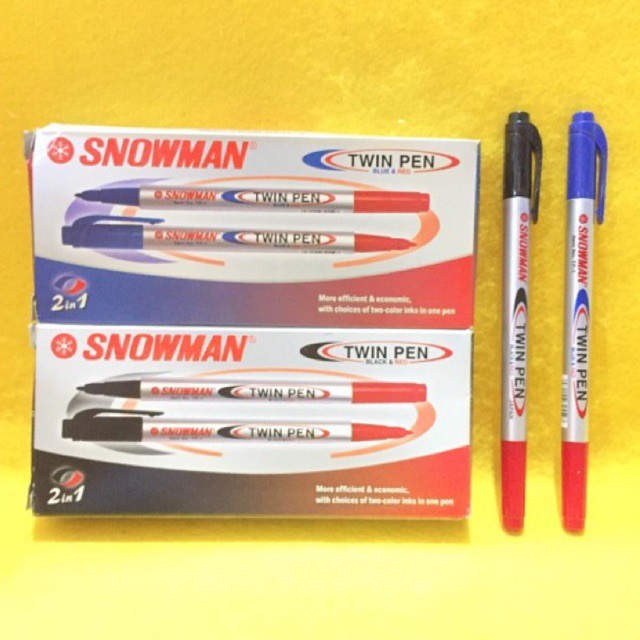 Snowman twin pen marker (1 pcs) | Shopee Malaysia