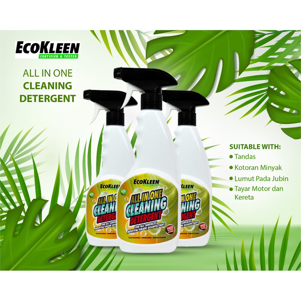 Eco Kleen All In 0ne Cleaning Detergent & Antibacterial Cleaner ...