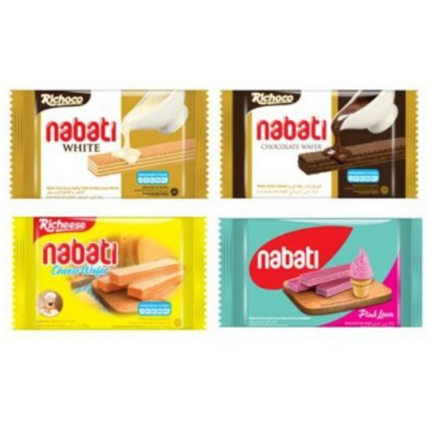 39g x10pkt (Boleh Mix) Nabati Wafer Richoco Richeese Chocolate Cheese White Milk Pink Lava Sirap ...