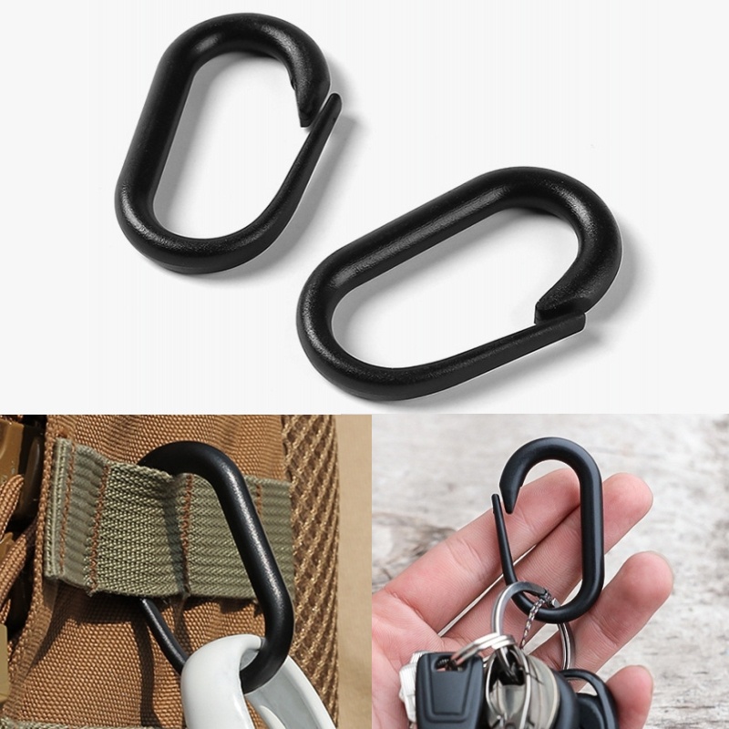 Carabiner Webbing Tactical Molle attach Backpack Quickdraw Clip Clasp ...
