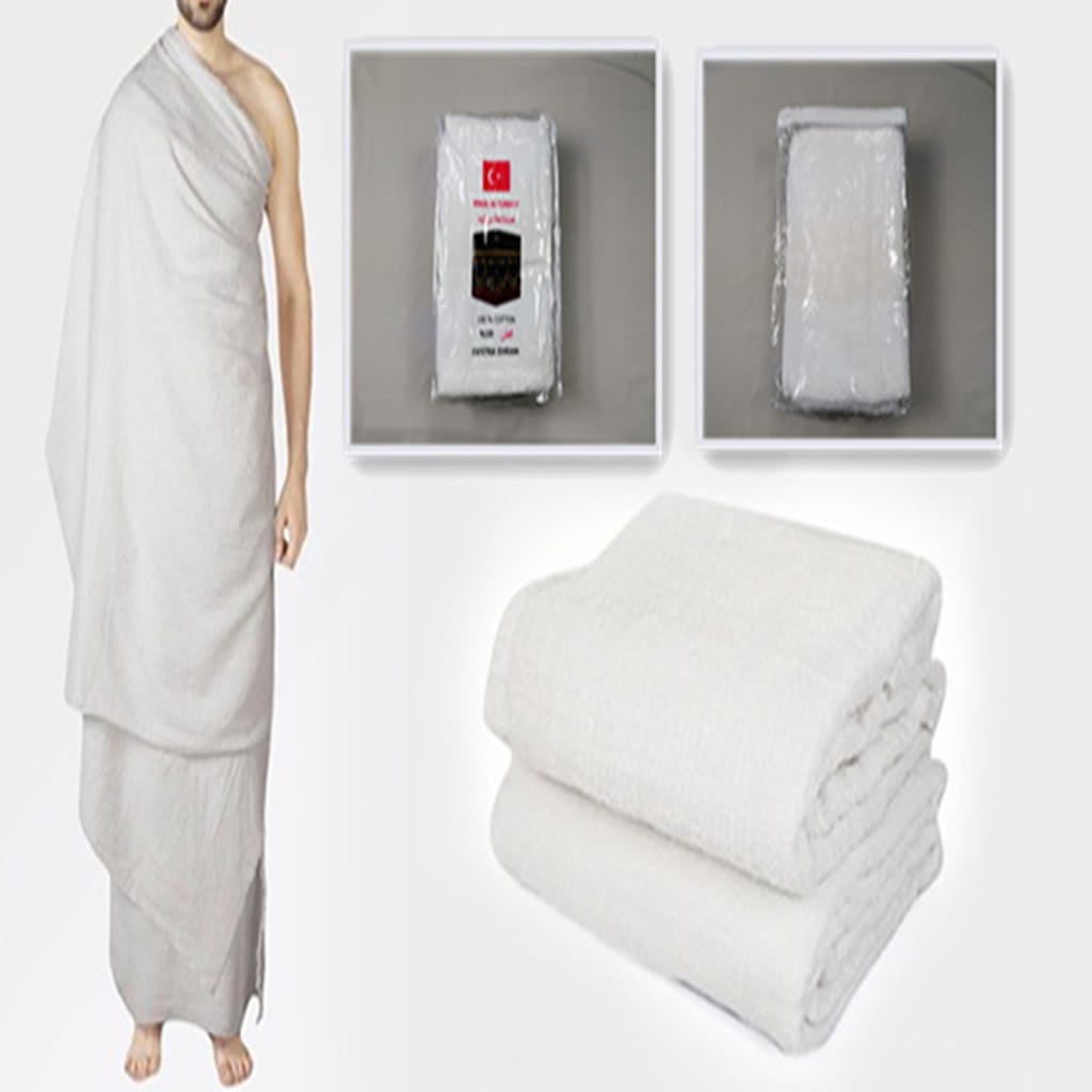Pemborong & Runcit Kain Ihram Turki Premium 100% Cotton Umrah Dan Haji ...