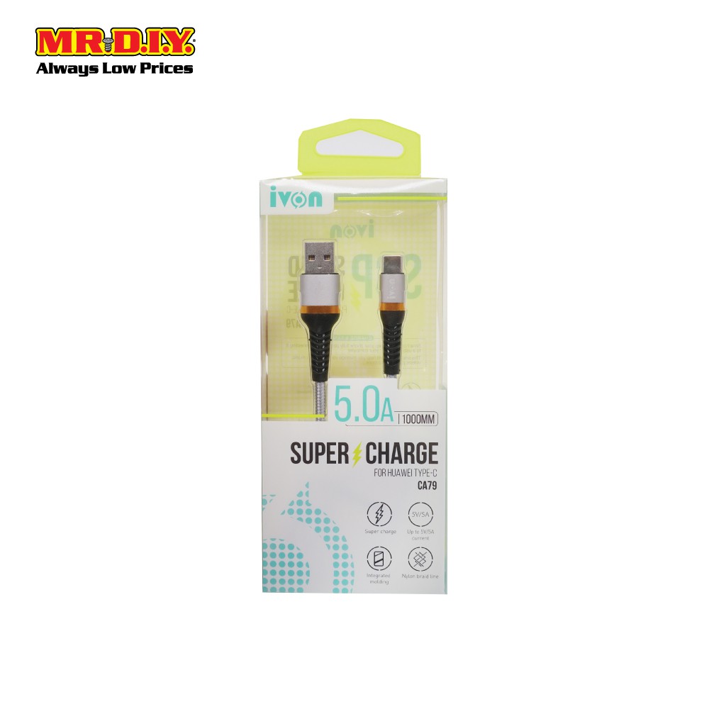 IVON Super Charge Type-C Cable | Shopee Malaysia