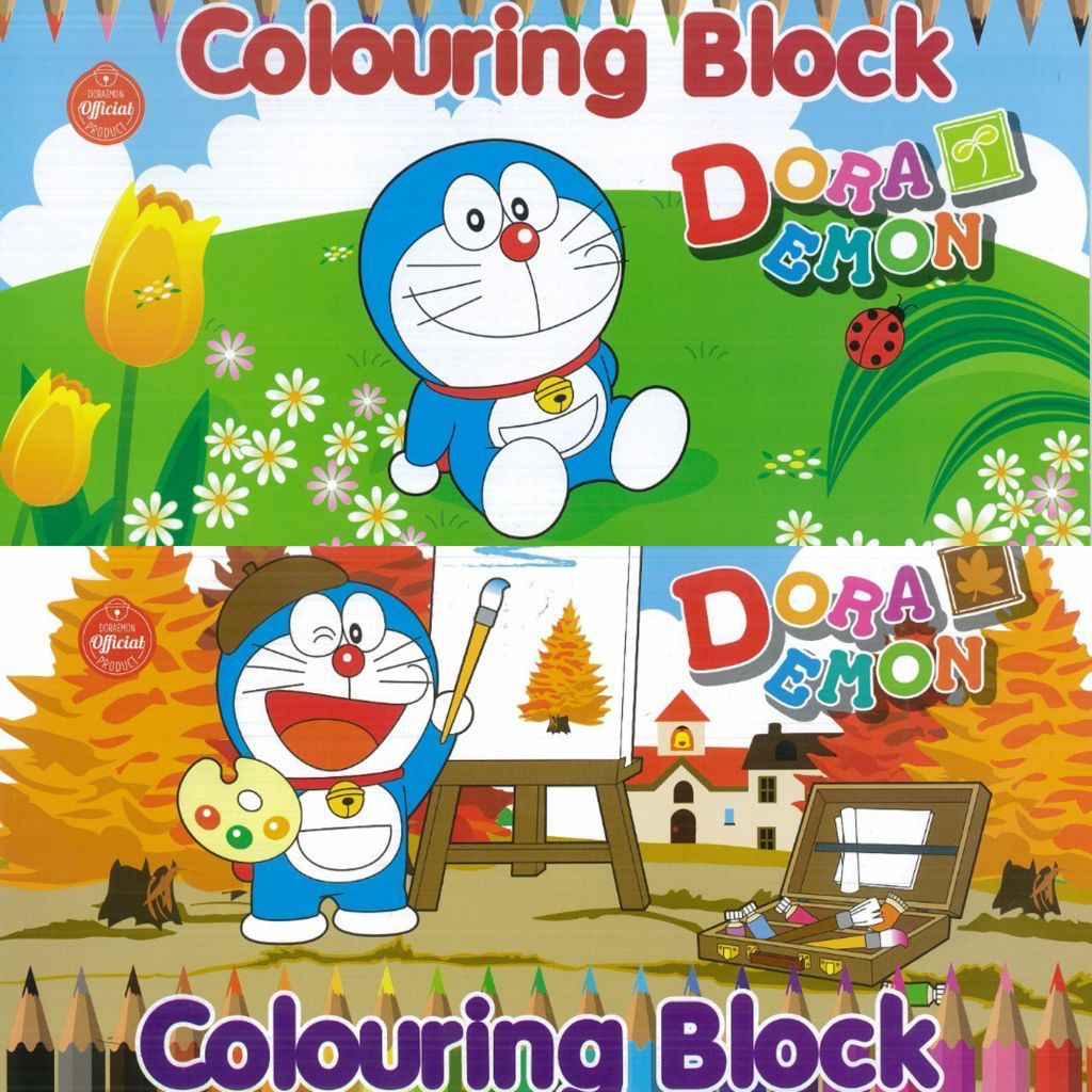 TOAD BOOKS : DORAEMON COLOURING BLOCK ( CBE DR ) | Shopee Malaysia