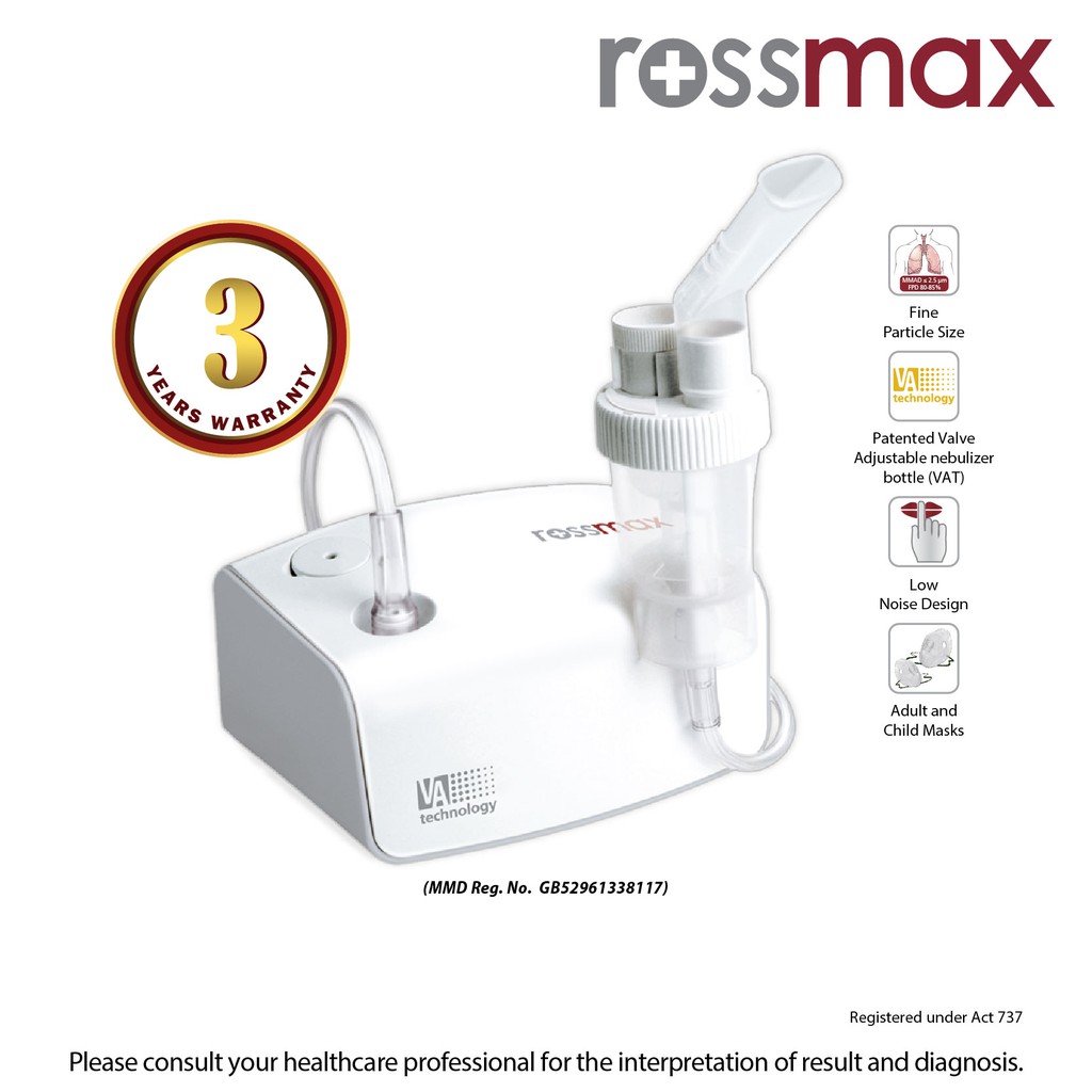 Rossmax Compact Nebulizer NB80 (3 years warranty) | Shopee Malaysia