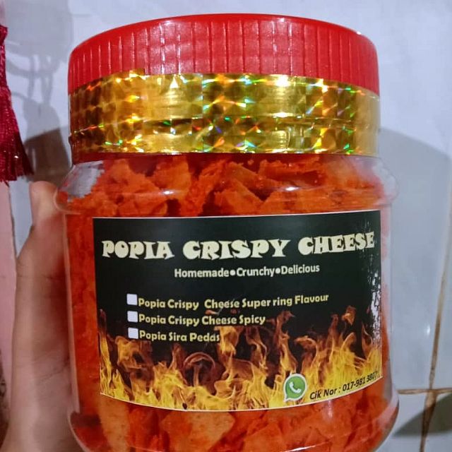Kerepek popia cheese🧀🌶🔥#kerepek #cheese #spicy #popia #pedas #supering ...