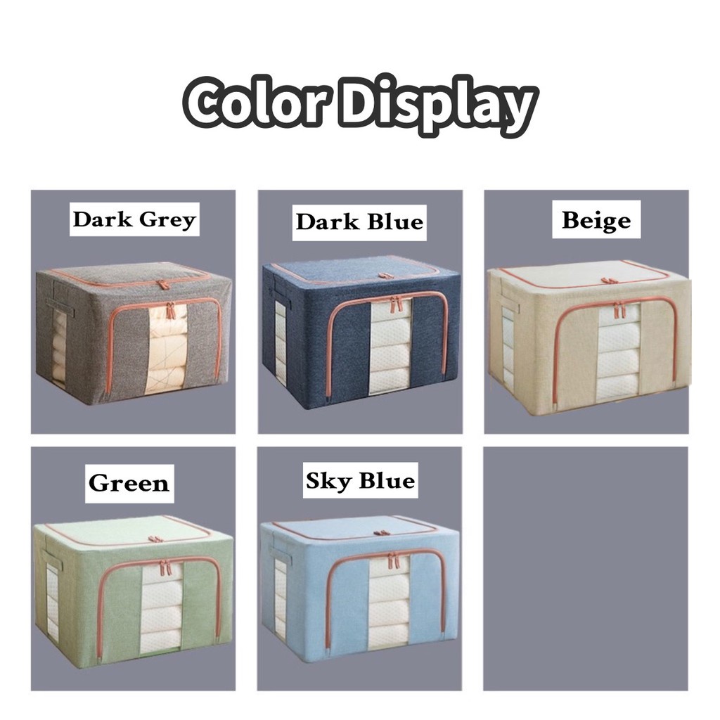 24L Small Clothes Box Foldable Fabric Storage Box Clothes Organization ...