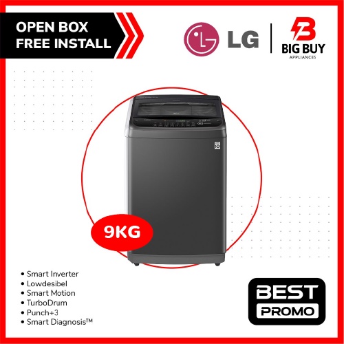 LG 9kg Top Load Washer with Smart Inverter T2109VS2B / T2311VS2B ...