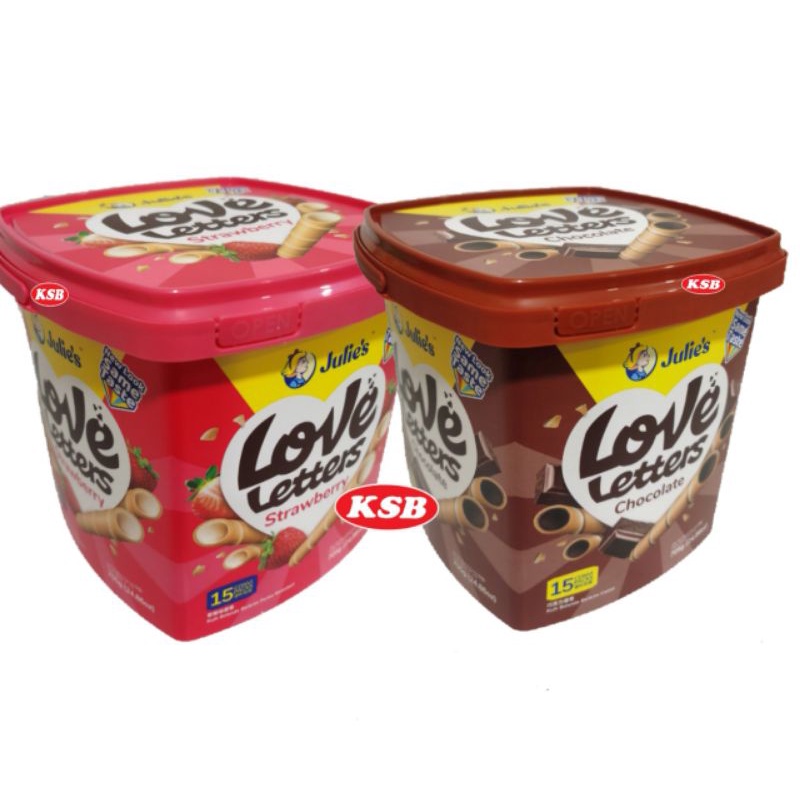 【360g】Julies Love Letter Chocolate 18 Convi Packs | Shopee Malaysia
