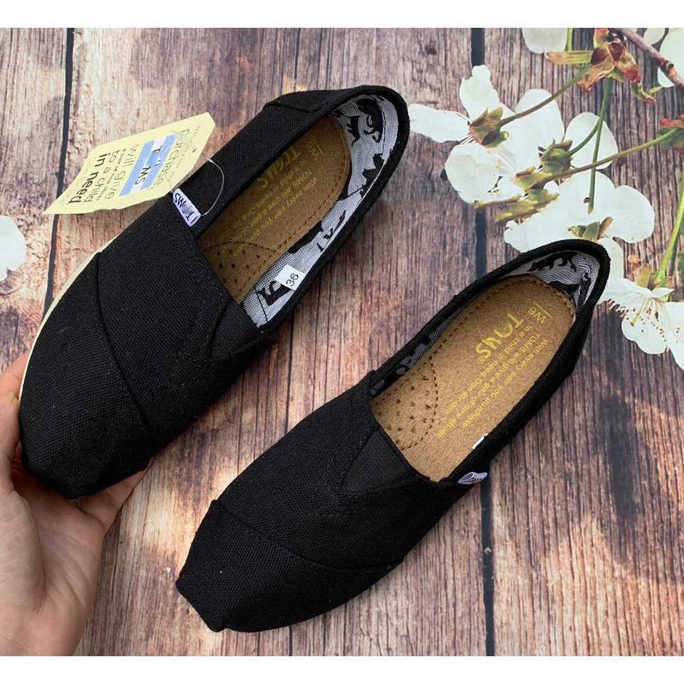 Toms Classic Black Foam Sole Shoes | Shopee Malaysia