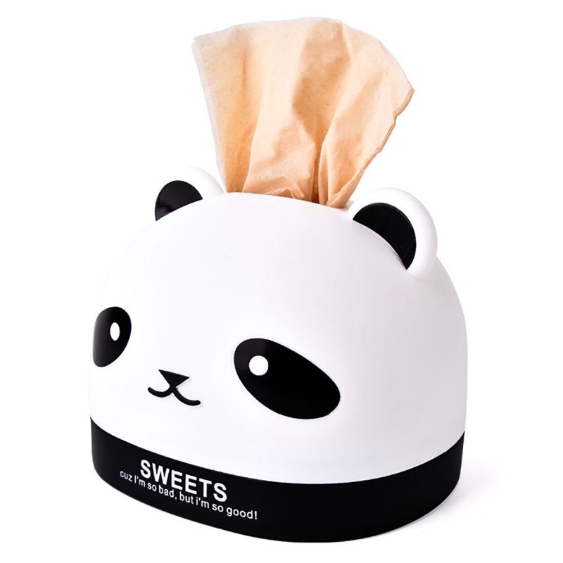 Cutie Panda 3D Tissue Box Cartoon Animal Desktop / Napkin Storage Box ...