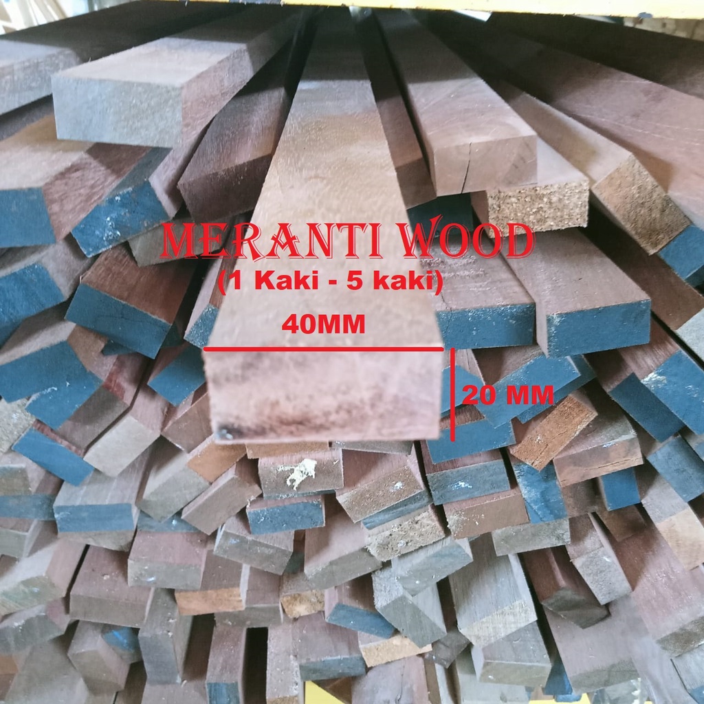 1" x 2" Solid Meranti Wood/ Kayu perabot berketam/ Deco | Shopee Malaysia