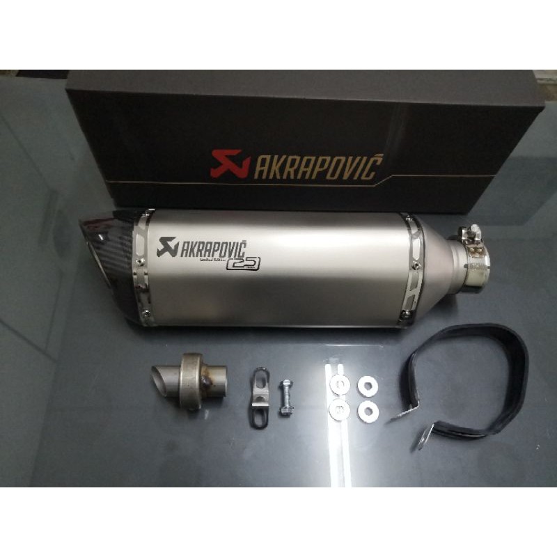 Ekzos exhaust akrapovic 61mm limited(muffle besar) | Shopee Malaysia