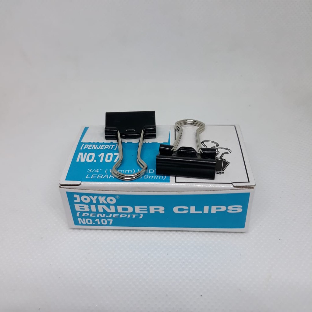 Binder Clip No.107 1 PACK (Binder Paper Clip) | Shopee Malaysia