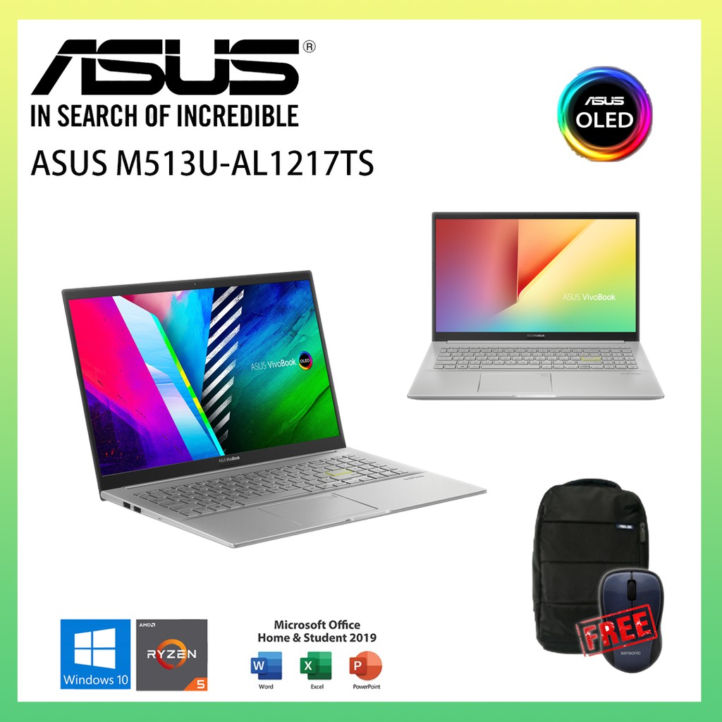 ASUS VIVOBOOK 15 M513U-AL1217TS LAPTOP RYZEN 5 5500U,8GB,512GB SSD,15.6 ...