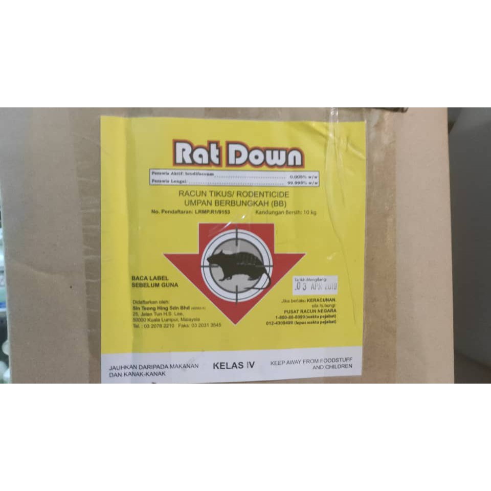 Rat Down Rodenticide 10KG | Shopee Malaysia