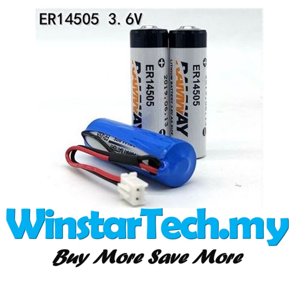 RAMWAY ER14505 3.6V LIthium Battery ER 14505 AA CNC PLC Battery ...