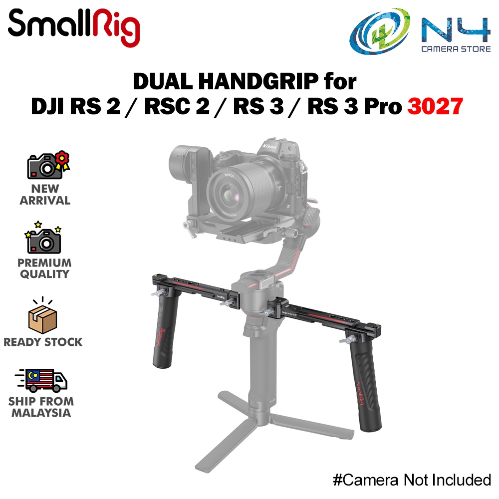 SmallRig 3027 Dual Handgrip for DJI RS 2 / RSC 2 / RS 3 / RS 3 Pro ...