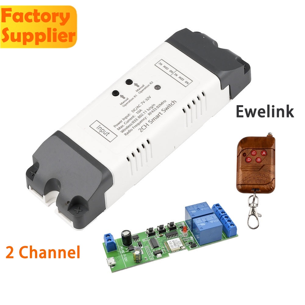 Ewelink Smart Wifi Relay Switch 2 Channel Relay Smart Home Wifi Module ...