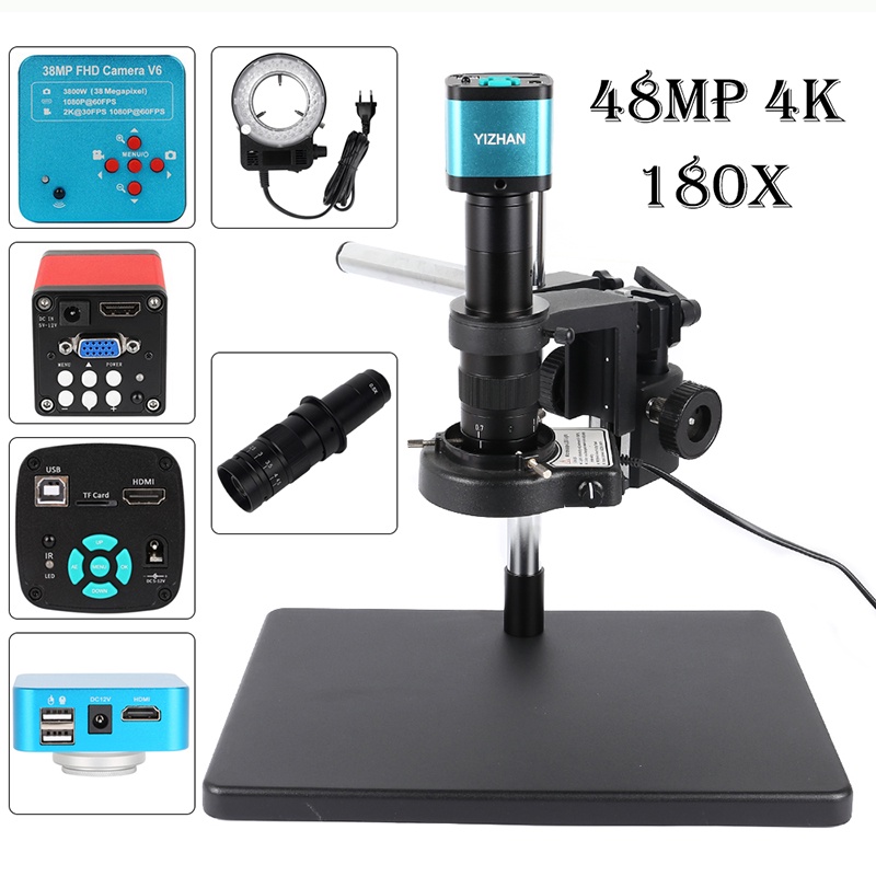 【Crossed Movable poles】YIZHAN 48MP 4K USB HDMI VGA Digital Video ...