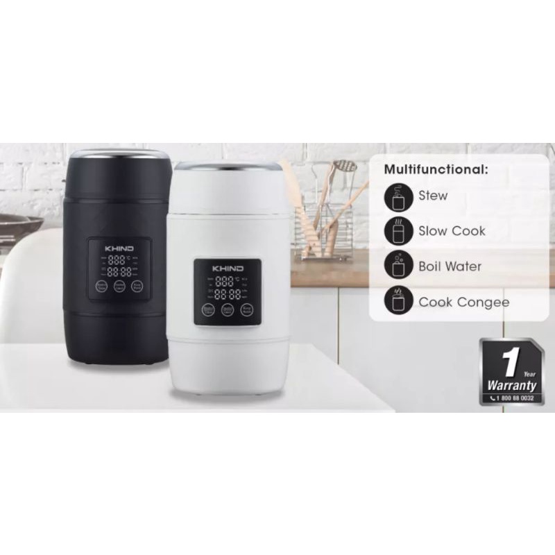 khind portable kettle 700ml slow cooker baby porridge cooker | Shopee ...