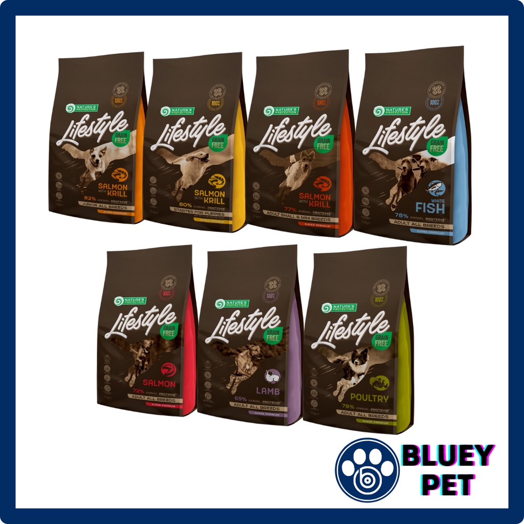 Nature's Protection Lifestyle Series Grain Free Dry Dog Food - 1.5kg ...