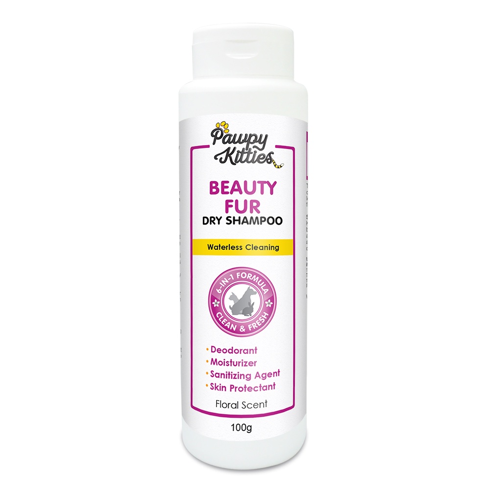 Pawpy Kitties Beauty Fur Dry Shampoo 100g | Shopee Malaysia