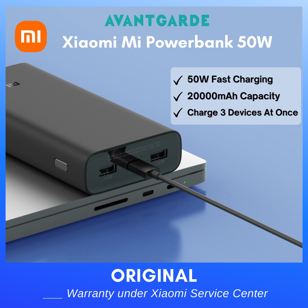 [Original] Xiaomi Mi 50W Powerbank 20000mAh Fast Charge (1 Year Warranty) by Xiaomi Malaysia ...